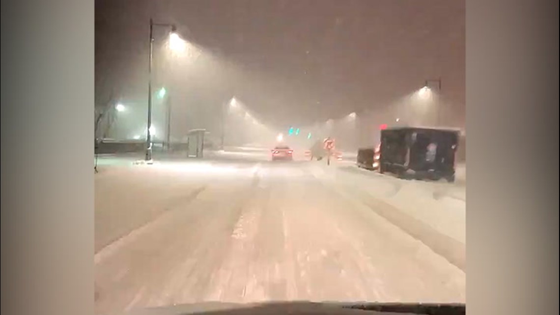 A very snowy commute in the early morning | cbs19.tv