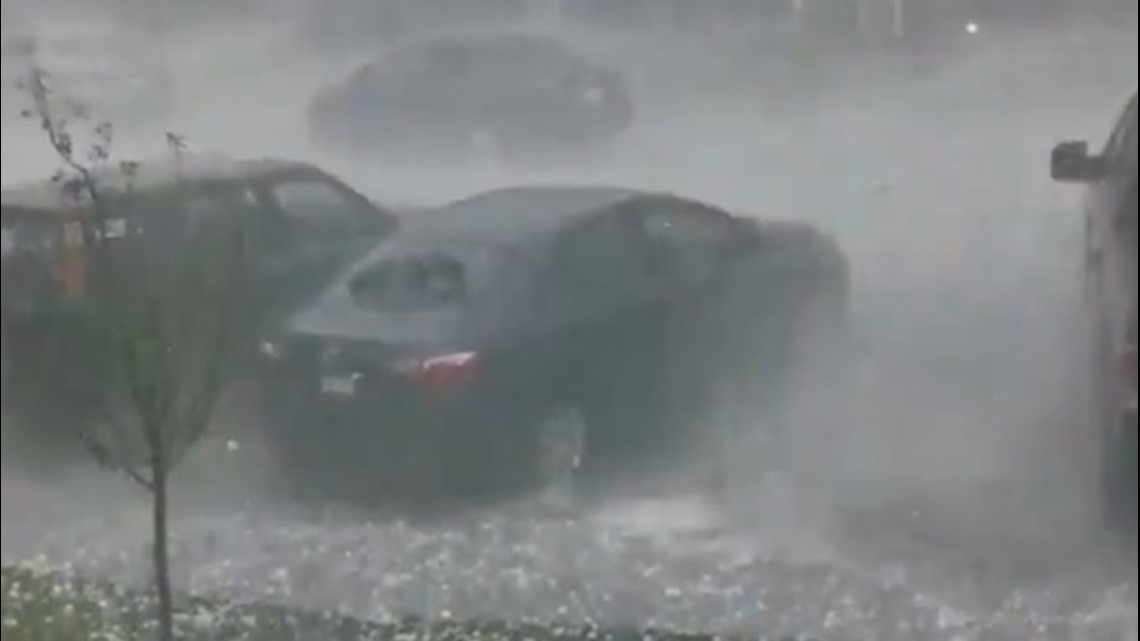 Calgary hail rains down destruction | cbs19.tv