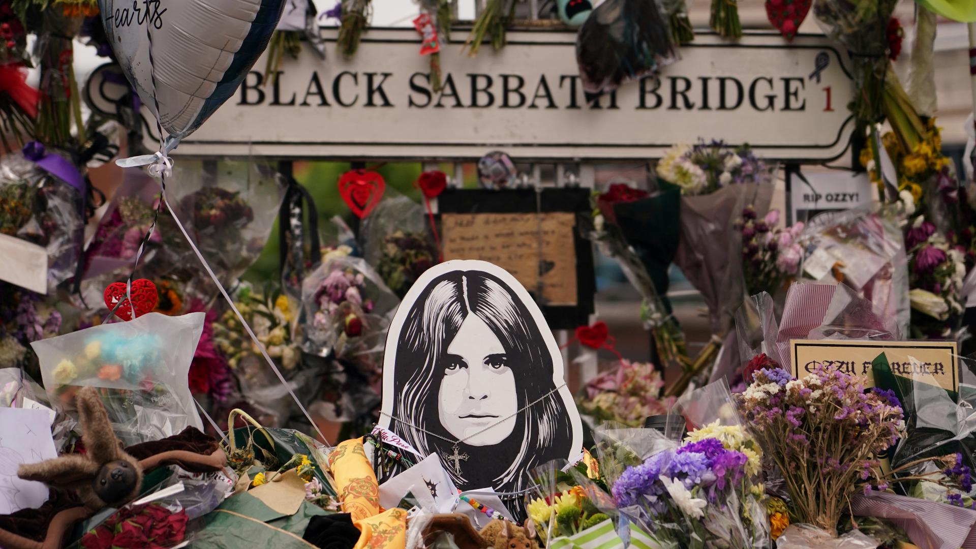 Ozzy Osbourne's family brought to tears during funeral procession ...