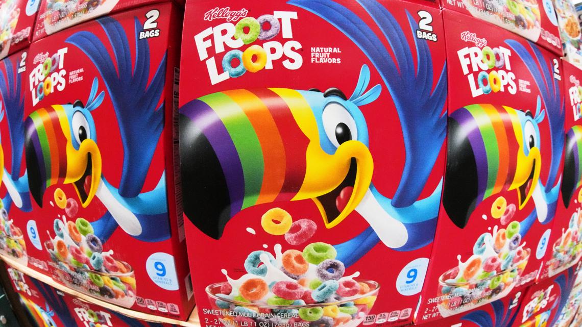 Kellogg, Froot Loops maker, says it'll remove artificial dyes from ...