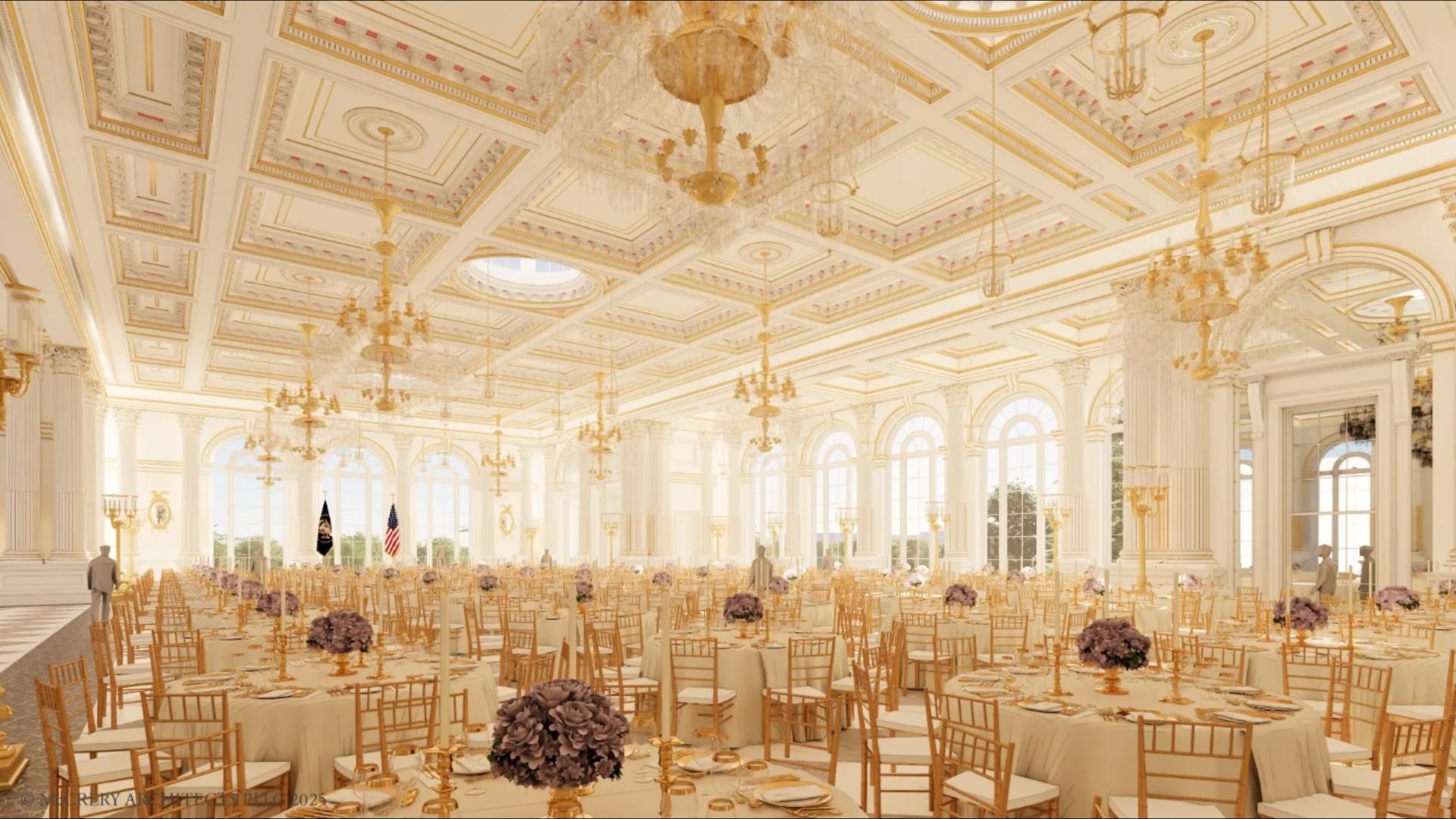 Trump to build a new 90,000-square-foot White House ballroom | cbs19.tv