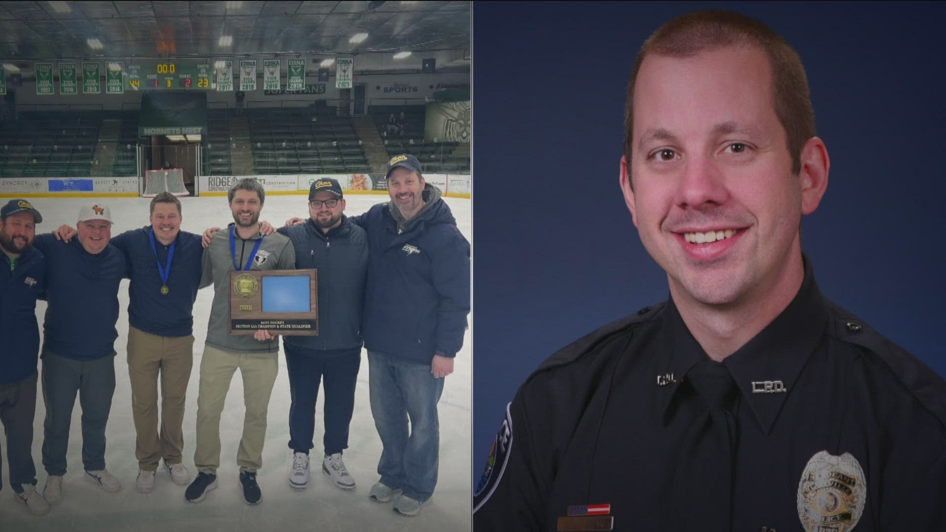Hockey coach in critical condition after falling onto ice during ...