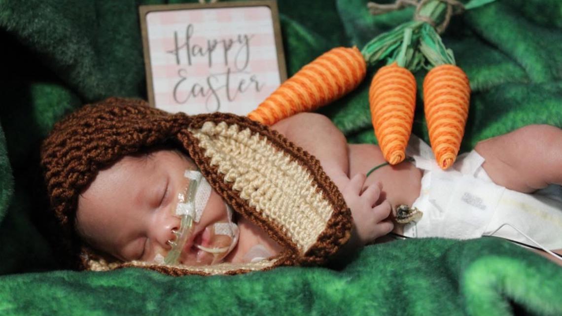 St. Elizabeth NICU babies celebrate their first Easter | cbs19.tv