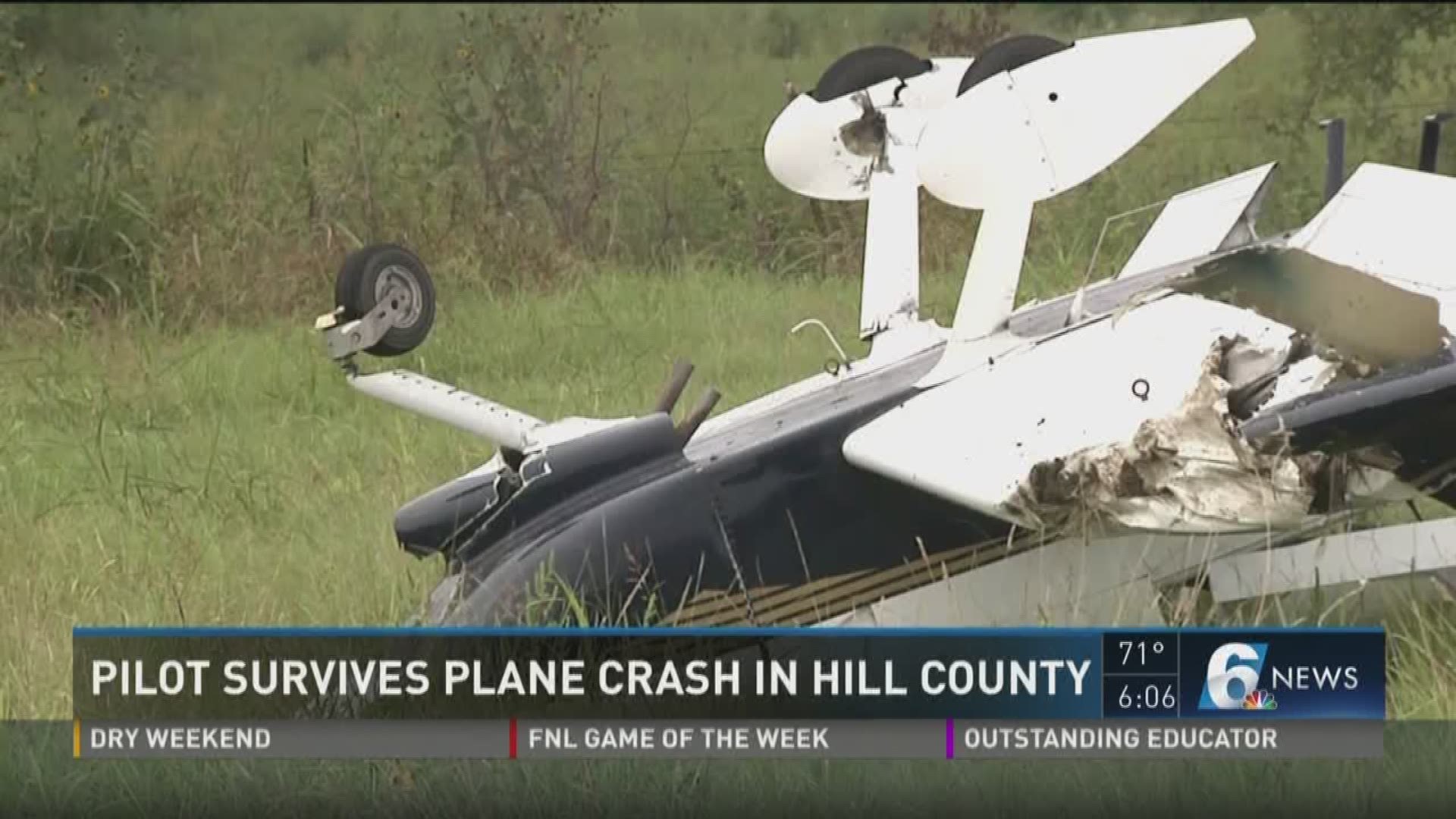 DPS: Plane crashes in Hill County, trapping pilot upside down | cbs19.tv