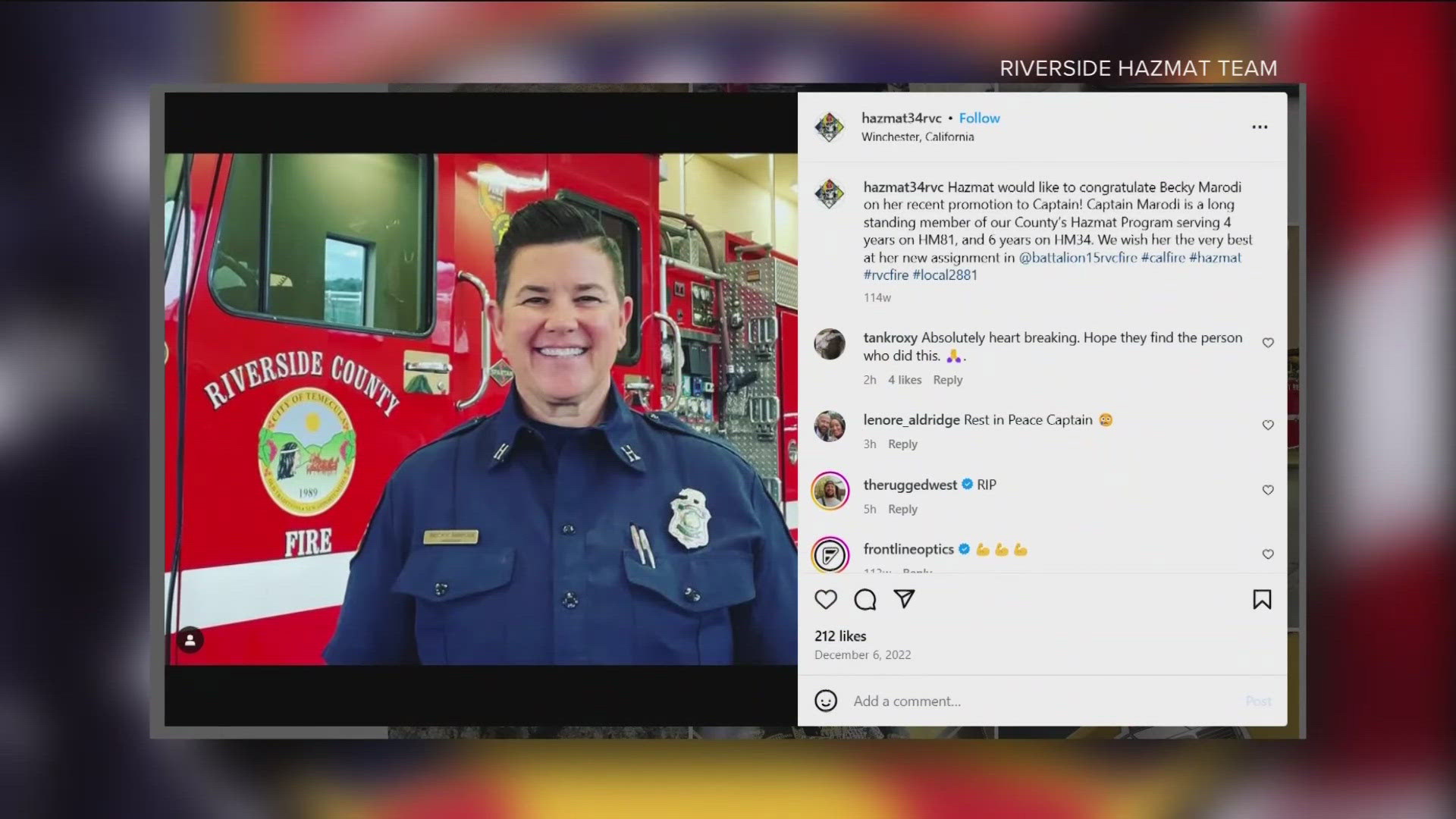 CAL FIRE fire captain fatally stabbed in Ramona home | cbs19.tv