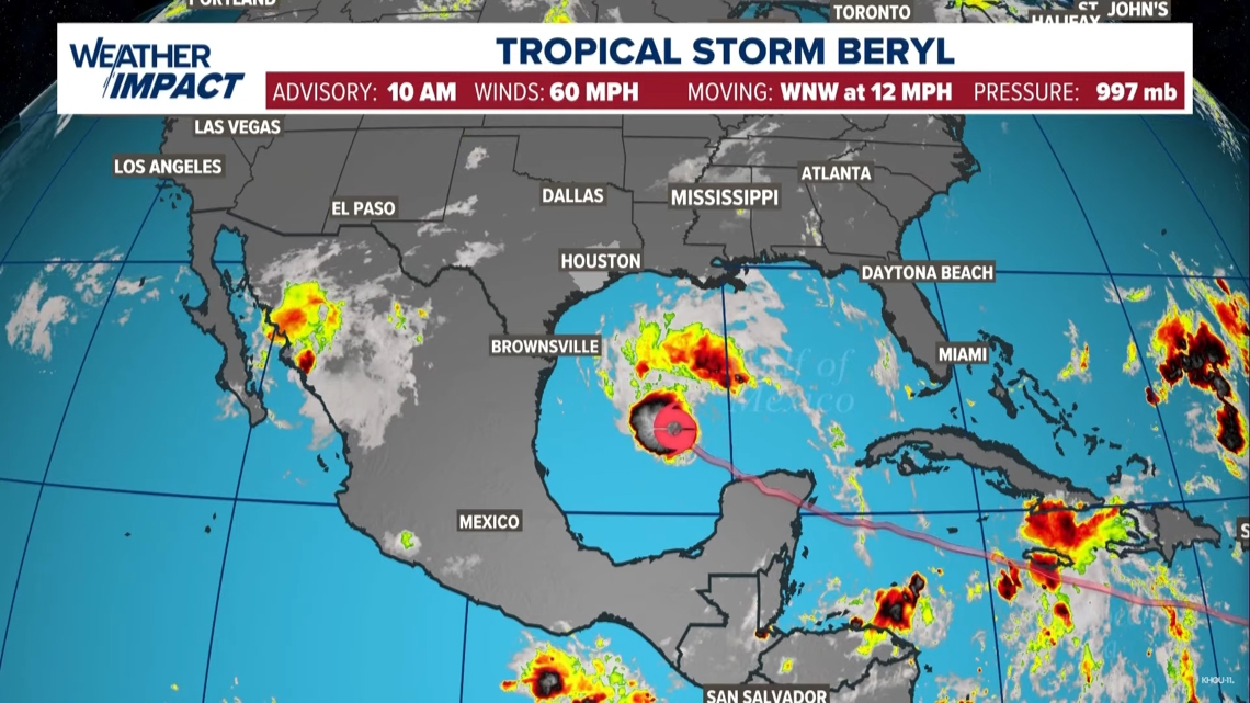 Hurricane Beryl tracker: Is Texas included in projected path? | cbs19.tv