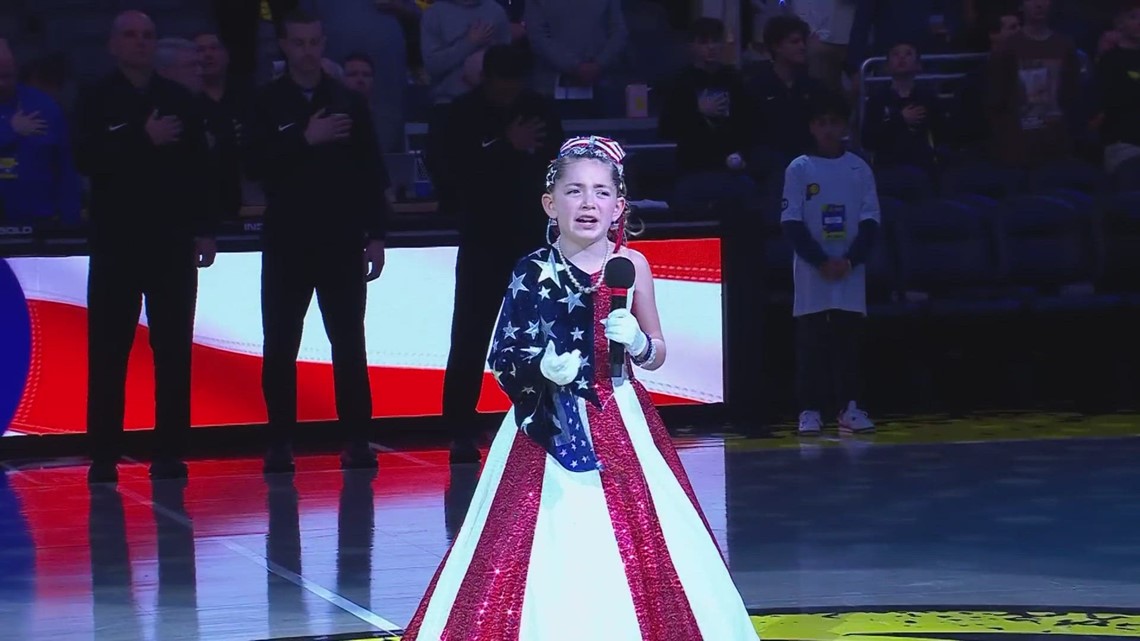 Washington girl goes viral AGAIN for national anthem performance | cbs19.tv