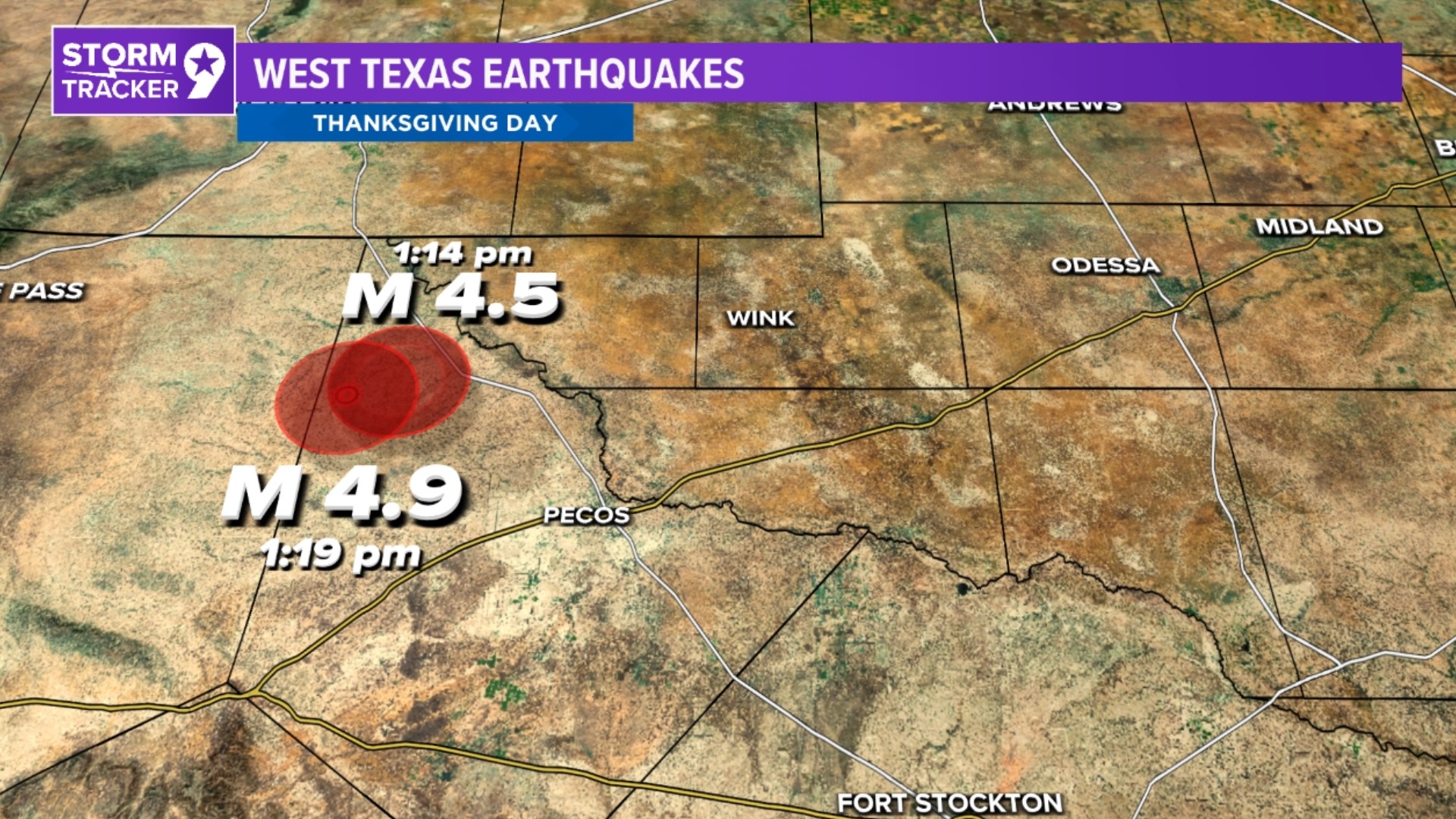 Two earthquakes above 4.5 strike Mentone on Thanksgiving Day | cbs19.tv