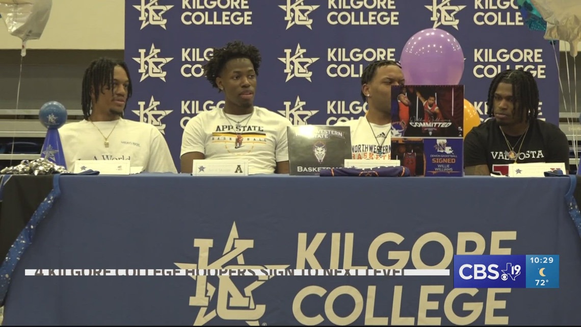 Four Kilgore College Rangers sign to continue basketball journey | cbs19.tv