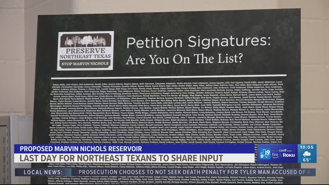 Deadline approaches to submit public comment on proposed Marvin Nichols ...