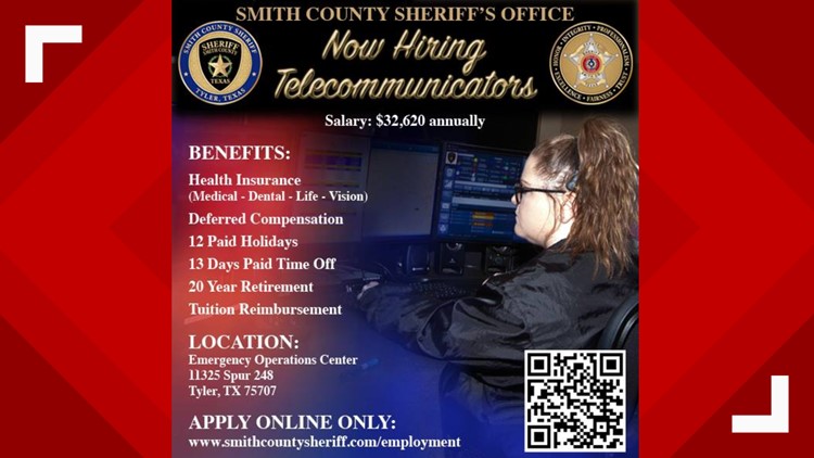 Smith County Sheriff's Office is now hiring dispatchers, detention ... Smith County Sheriff's Office is now hiring dispatchers, detention ...