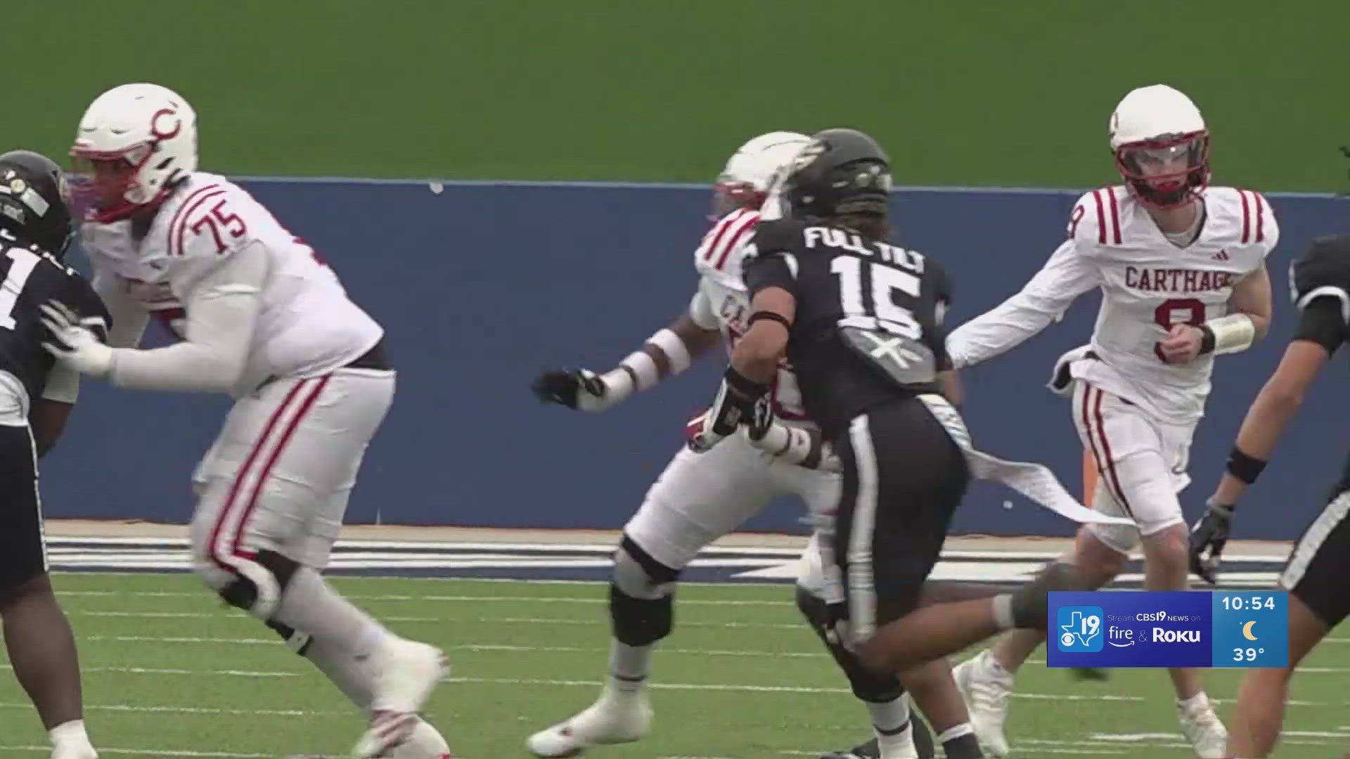 KJ Edwards becomes best running back in Carthage Bulldog history | cbs19.tv