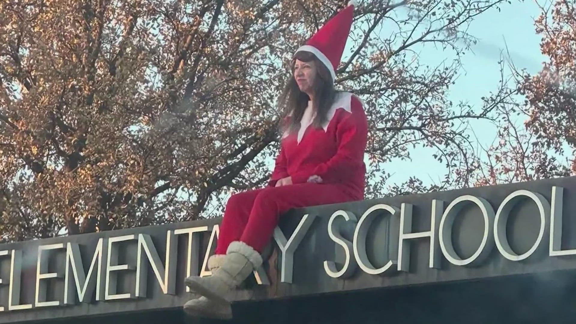 Principal dresses up as 'Elf on the Shelf' for elementary school ...