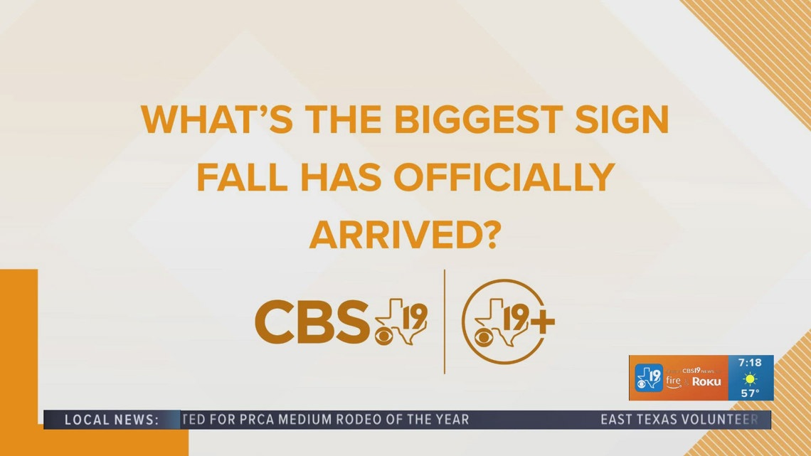QUESTION OF THE DAY: What’s the biggest sign fall has officially ...