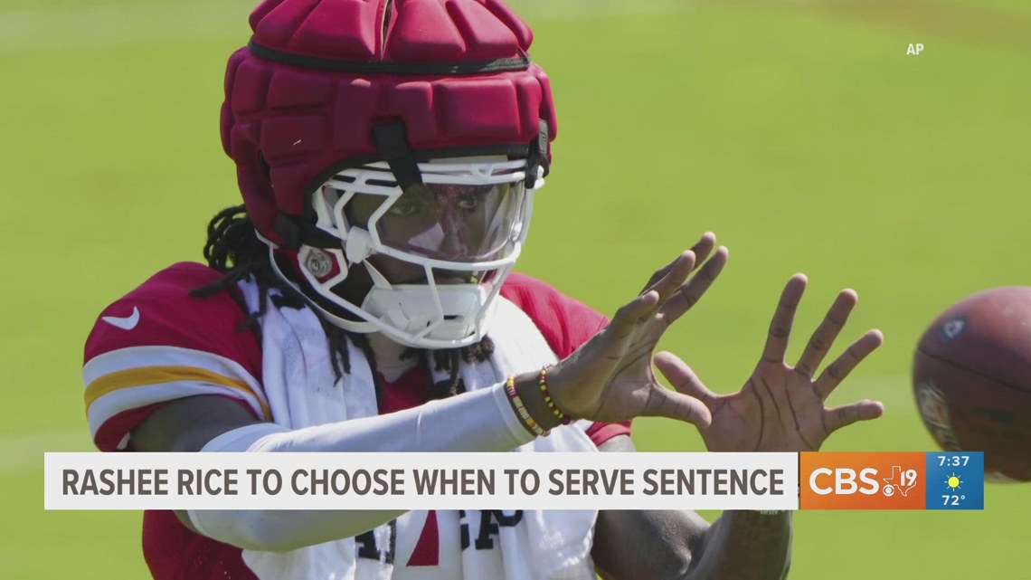 Dallas County confirms Rashee Rice will choose when to serve 30-day ...