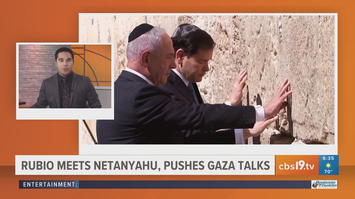 Secretary of State Marco Rubio meets with Israel's Benjamin Netanyahu ...