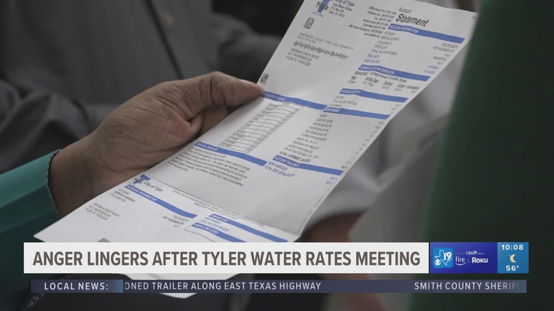 Anger lingers after Tyler Water Utilities meeting | cbs19.tv