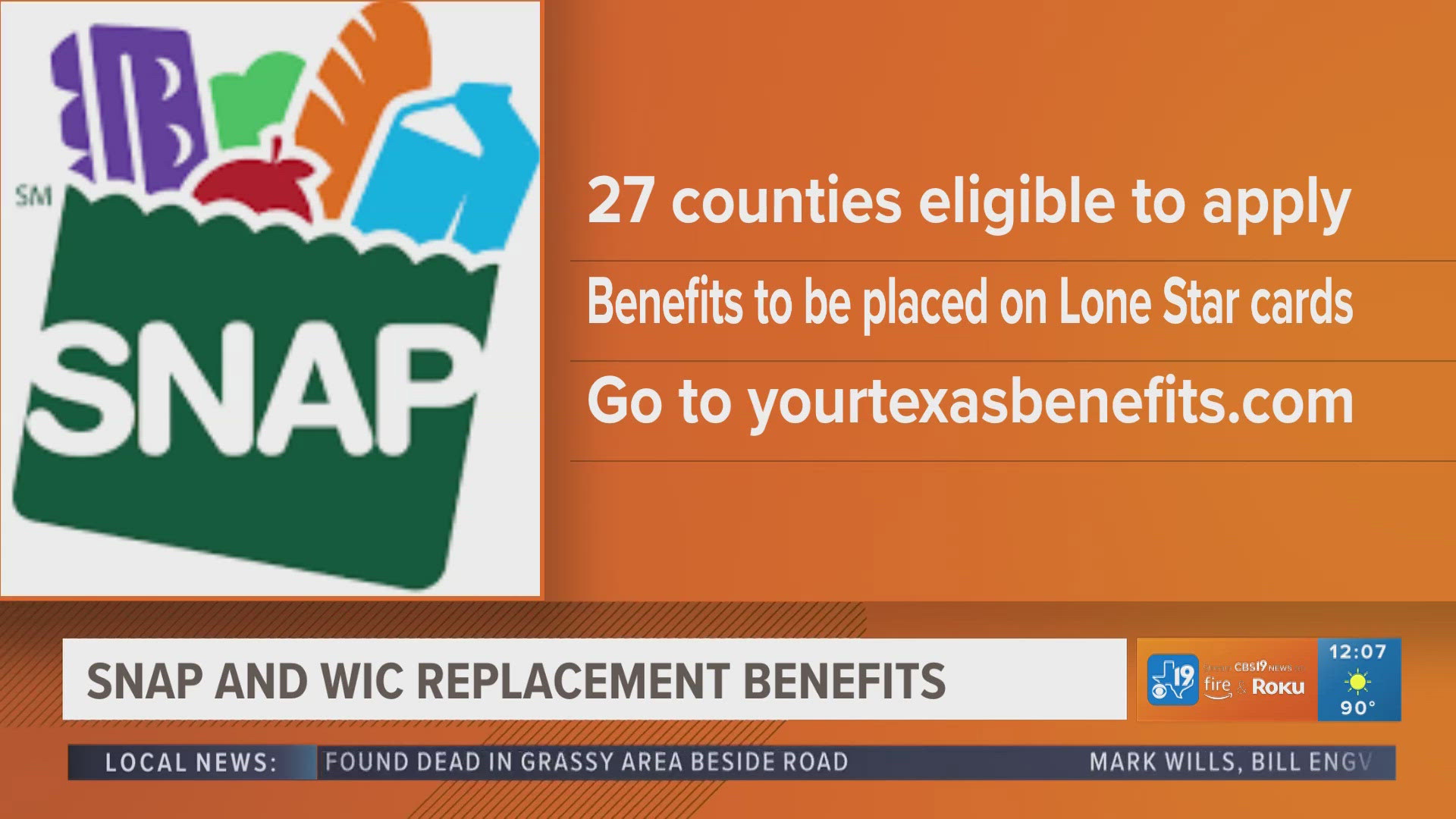 SNAP and WIC recipients affected by Beryl eligible for benefits | cbs19.tv