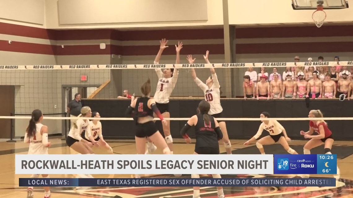 Tyler Legacy volleyball hosts Rockwall-Heath for senior night | cbs19.tv