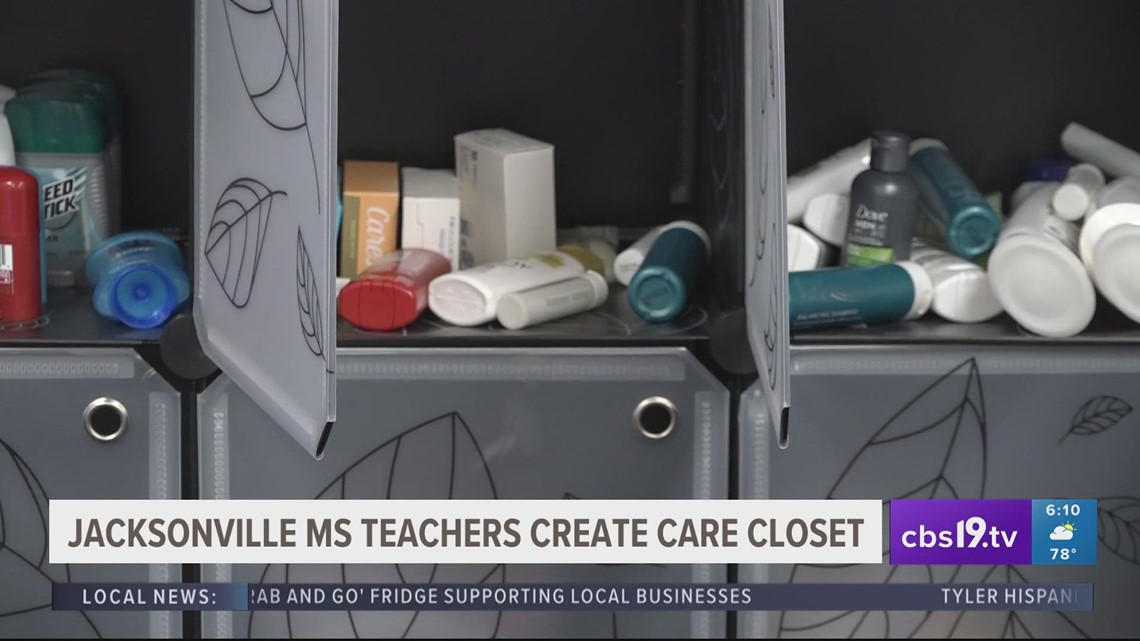 Jacksonville Middle School gets a helpful new resource for students in need | cbs19.tv