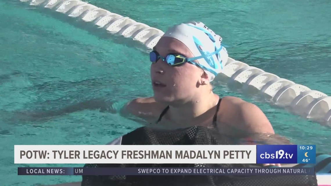 Madalyn Petty swims herself to POTW award | cbs19.tv