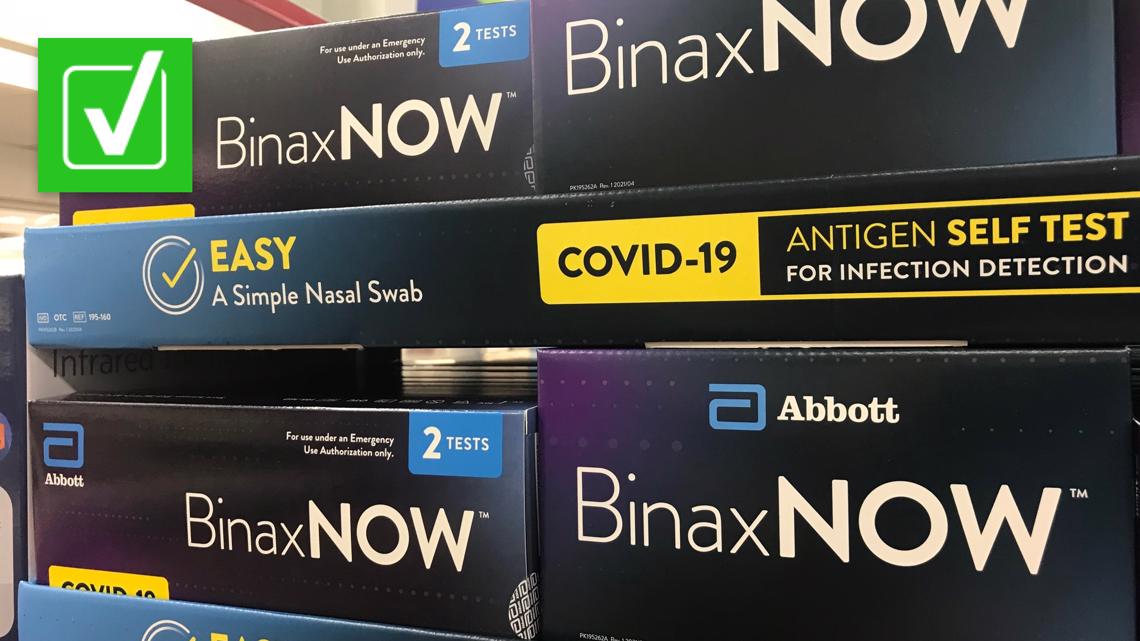 At-home COVID-19 self tests kits now available over-the-counter | cbs19.tv