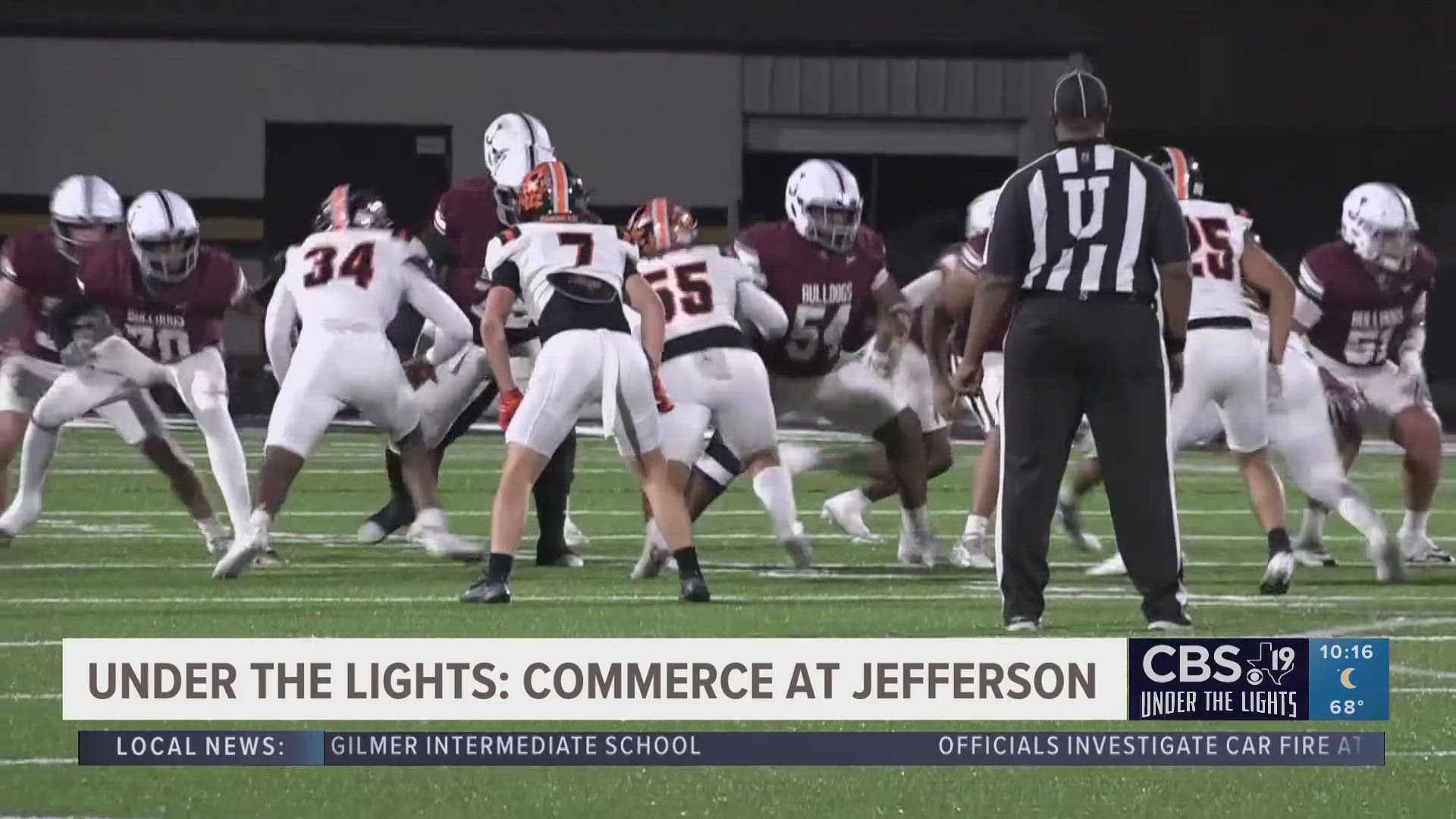 UNDER THE LIGHTS: Commerce smashes Jefferson 40-14 | cbs19.tv