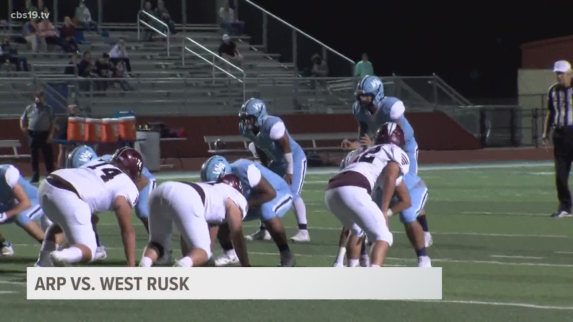UNDER THE LIGHTS: West Rusk takes down Arp 42-6 | cbs19.tv