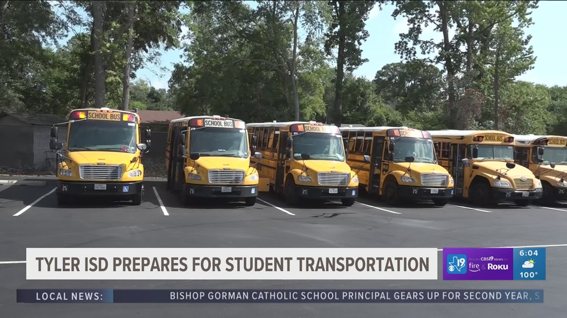 Tyler ISD prepares to transport kids to and from school | cbs19.tv