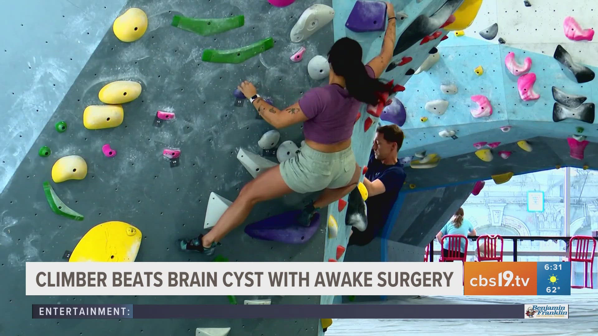 WELLNESS WEDNESDAY: Climber beats brain cyst with awake surgery | cbs19.tv
