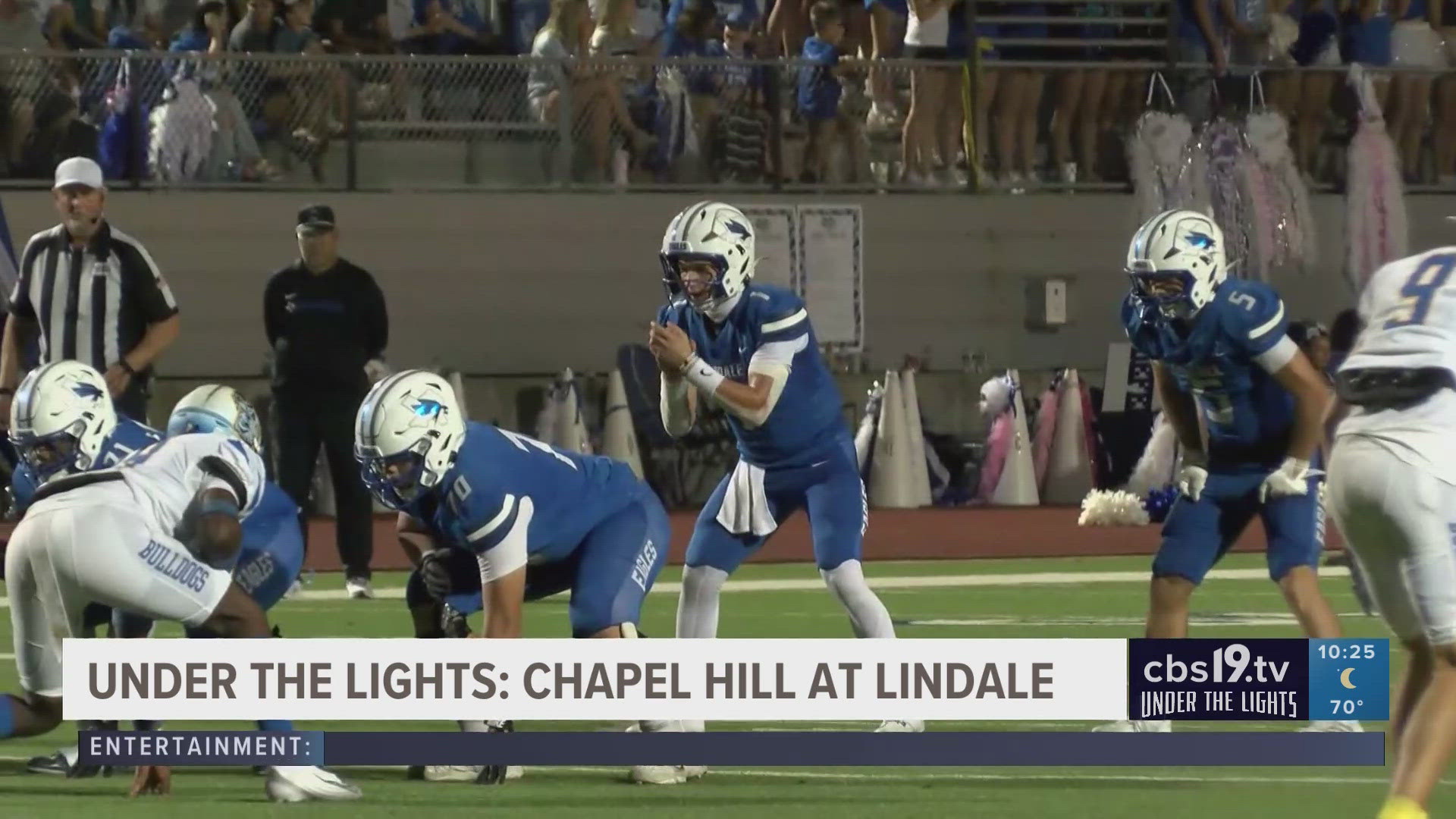 UNDER THE LIGHTS: Lindale destroys Chapel Hill 64-28 | cbs19.tv