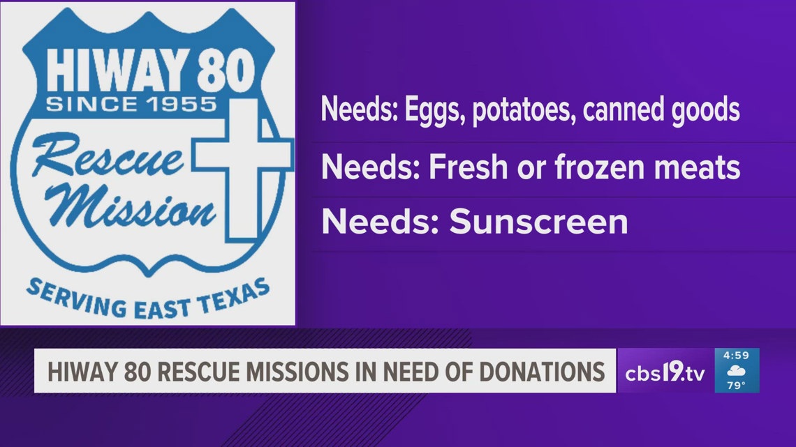 Hiway 80 Rescue Mission issues call for food, resources | cbs19.tv