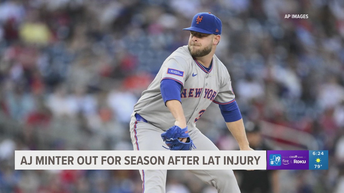 Texas native, MLB pitcher A.J. Minter to miss rest of '25 season | cbs19.tv
