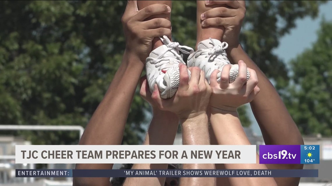 TJC cheer team is getting ready for the year, in the heat | cbs19.tv