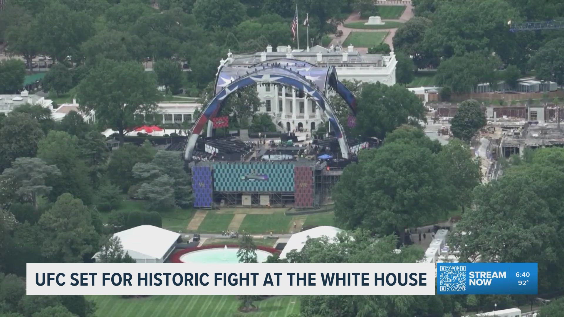 White House prepares for UFC event on South Lawn | cbs19.tv