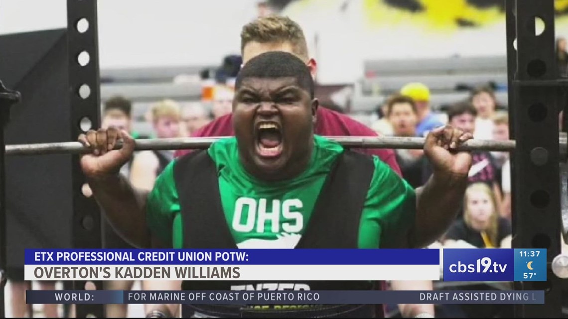 Overton's Kadden Williams is the POTW | cbs19.tv