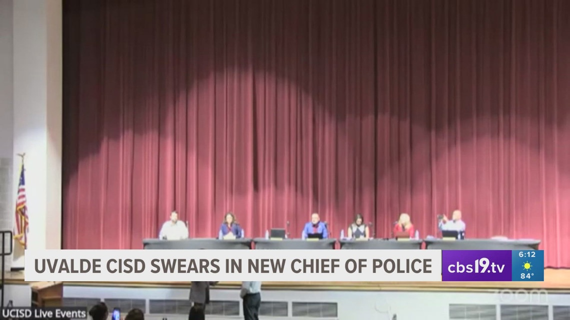 Uvalde CISD swears in new chief of police | cbs19.tv