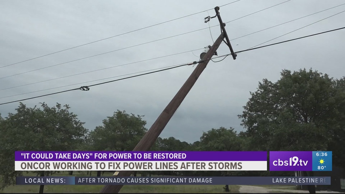 Could take "multiple days" for power to be restored in East Texas ...