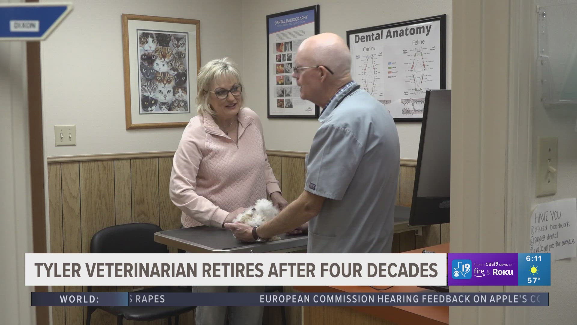Clients celebrate Texas veterinarian retiring after 4 decades of animal ...