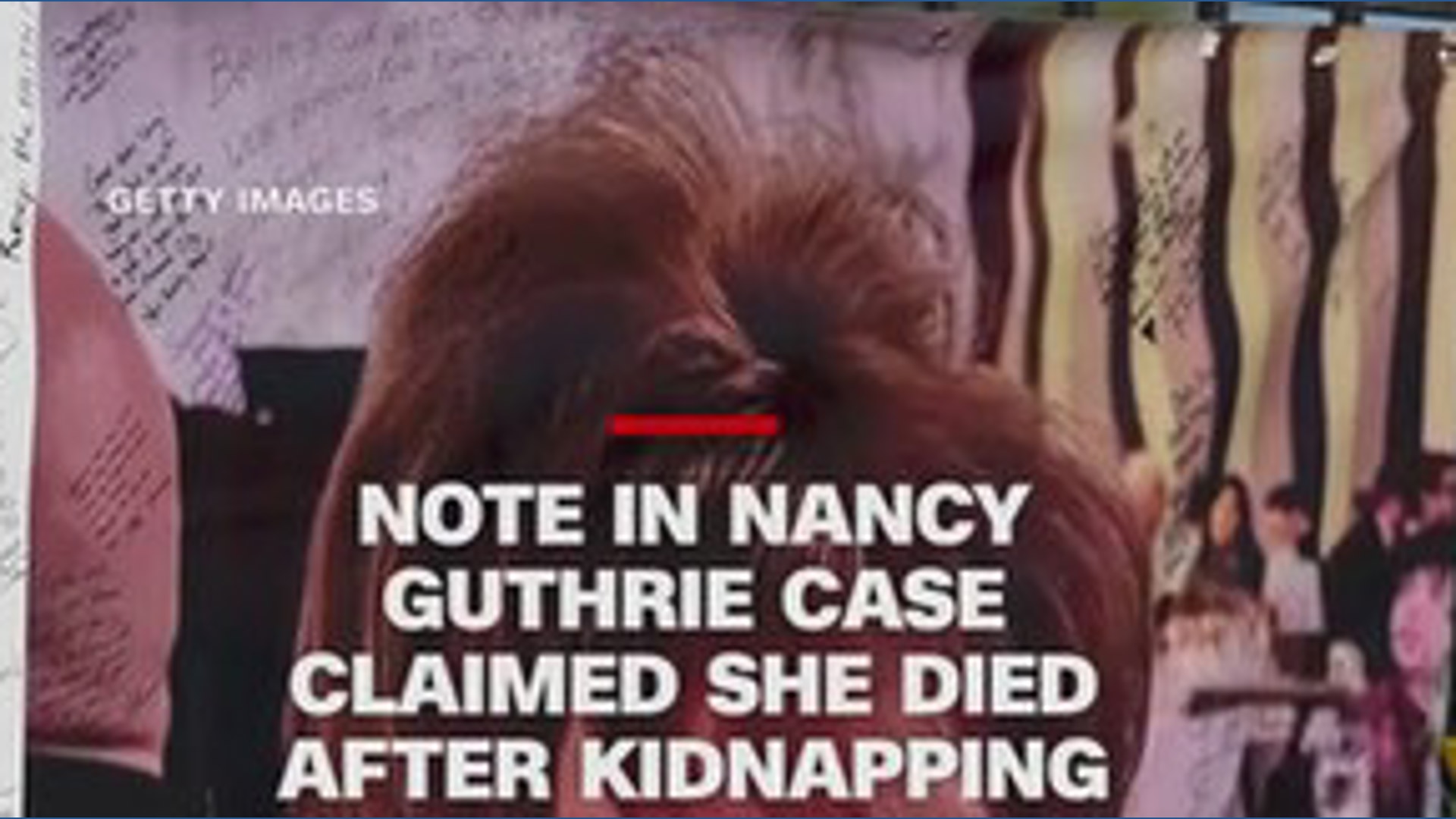 Note connected to Nancy Guthrie case claimed she died after kidnapping ...