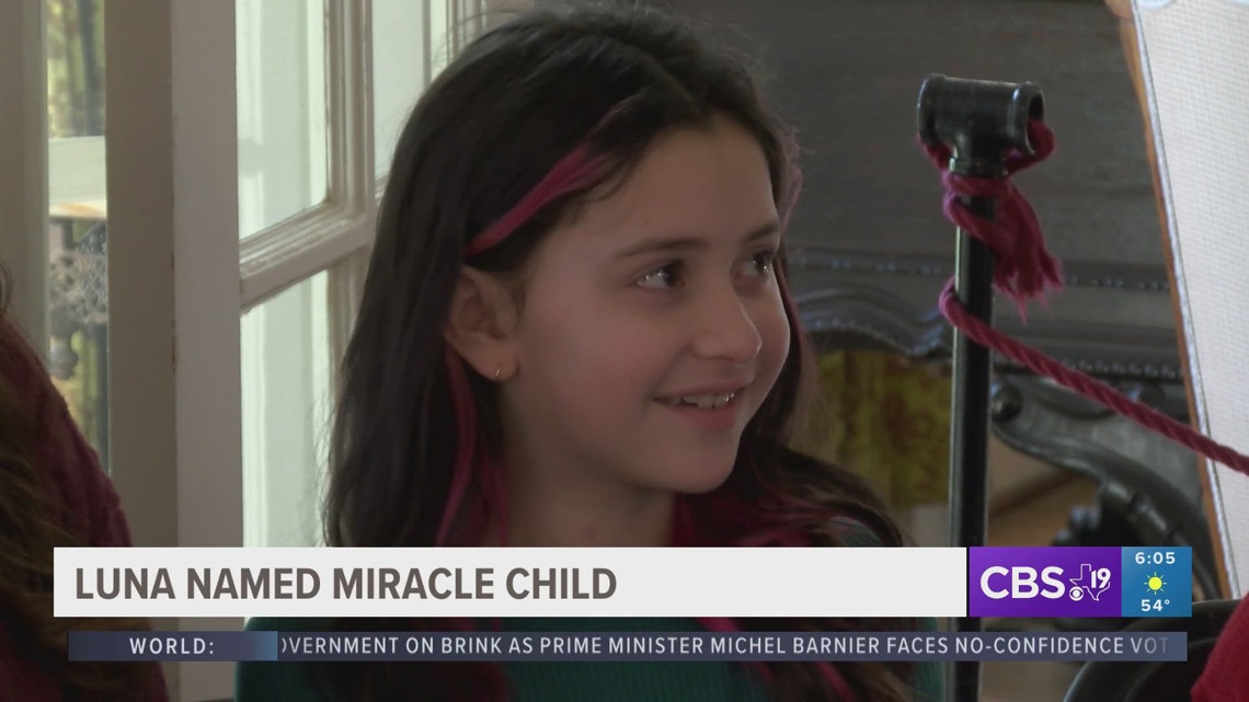Luna Cruz named 2025 Miracle Child | cbs19.tv
