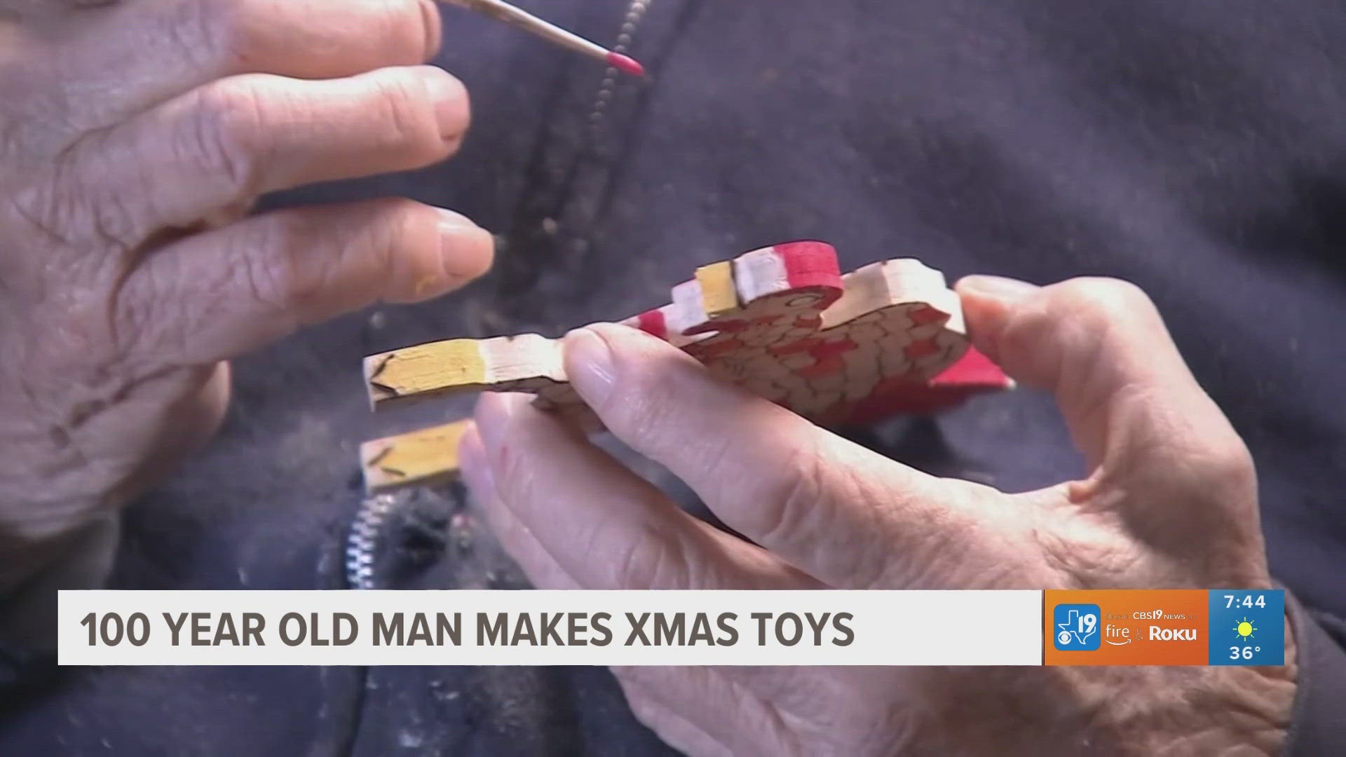 100-year-old man makes Christmas toys | cbs19.tv