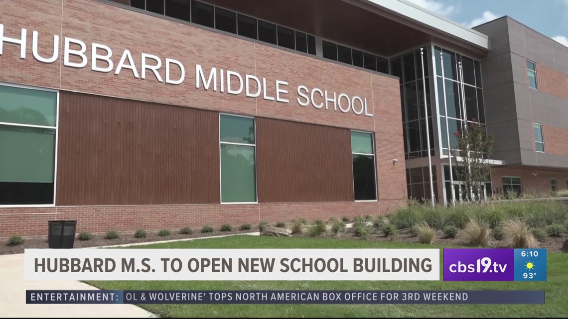 Tyler ISD to begin school year with new Hubbard Middle campus | cbs19.tv