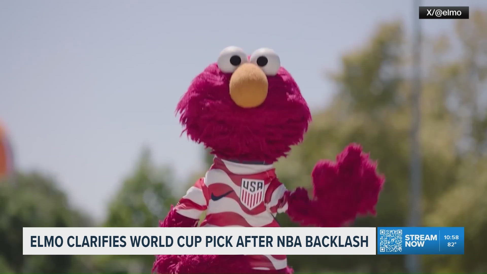 Elmo clarifies support for Team USA after sports controversy | cbs19.tv