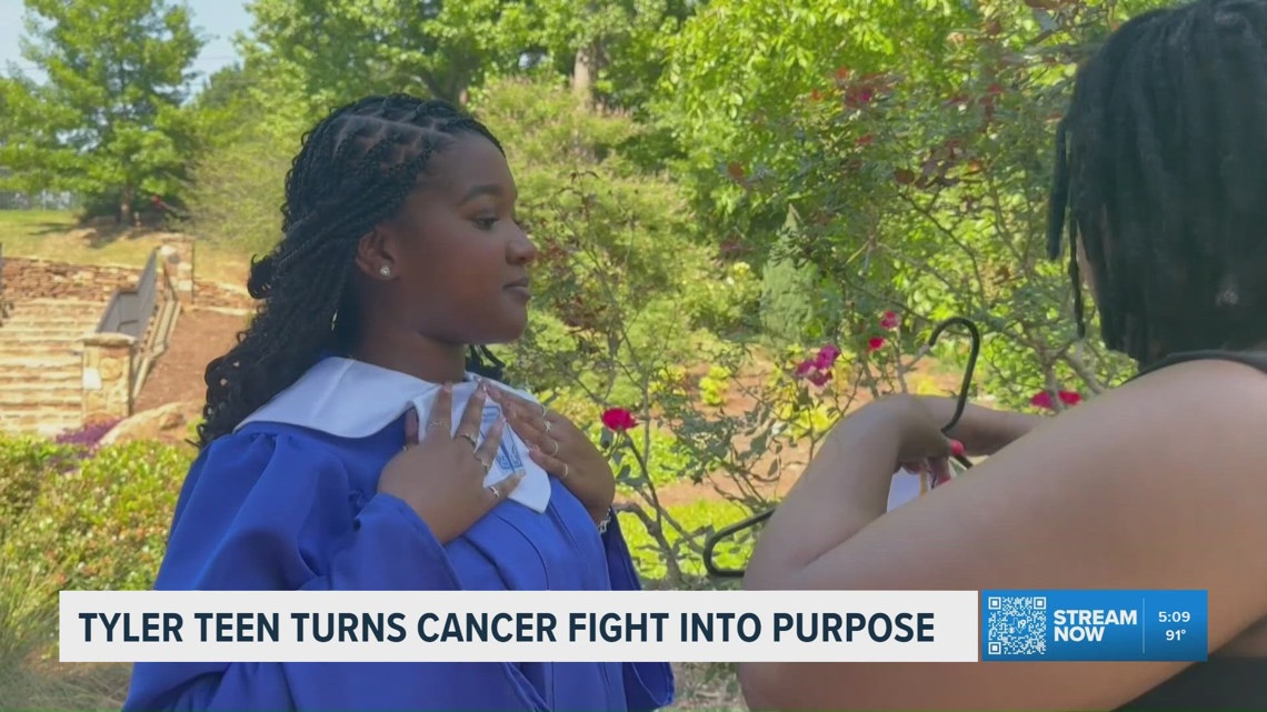 Tyler teen celebrates high school graduation after surviving cancer ...