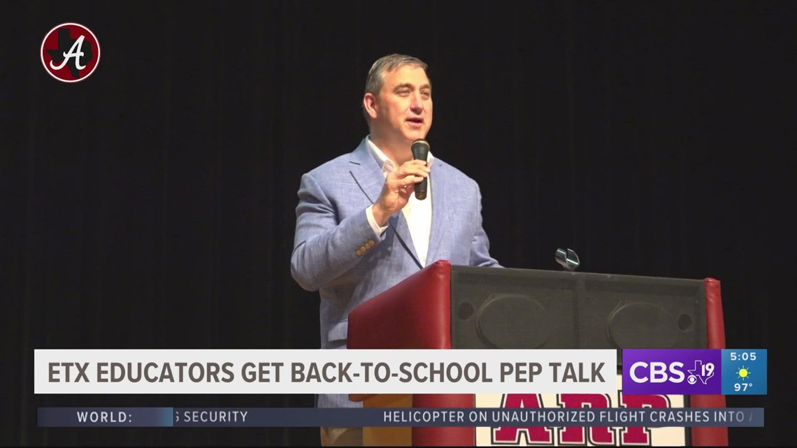 East Texas educators receive pep talk from U.S. congressman | cbs19.tv
