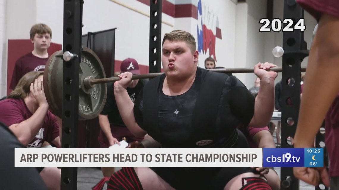 Arp High's powerlifting team aims for state titles | cbs19.tv