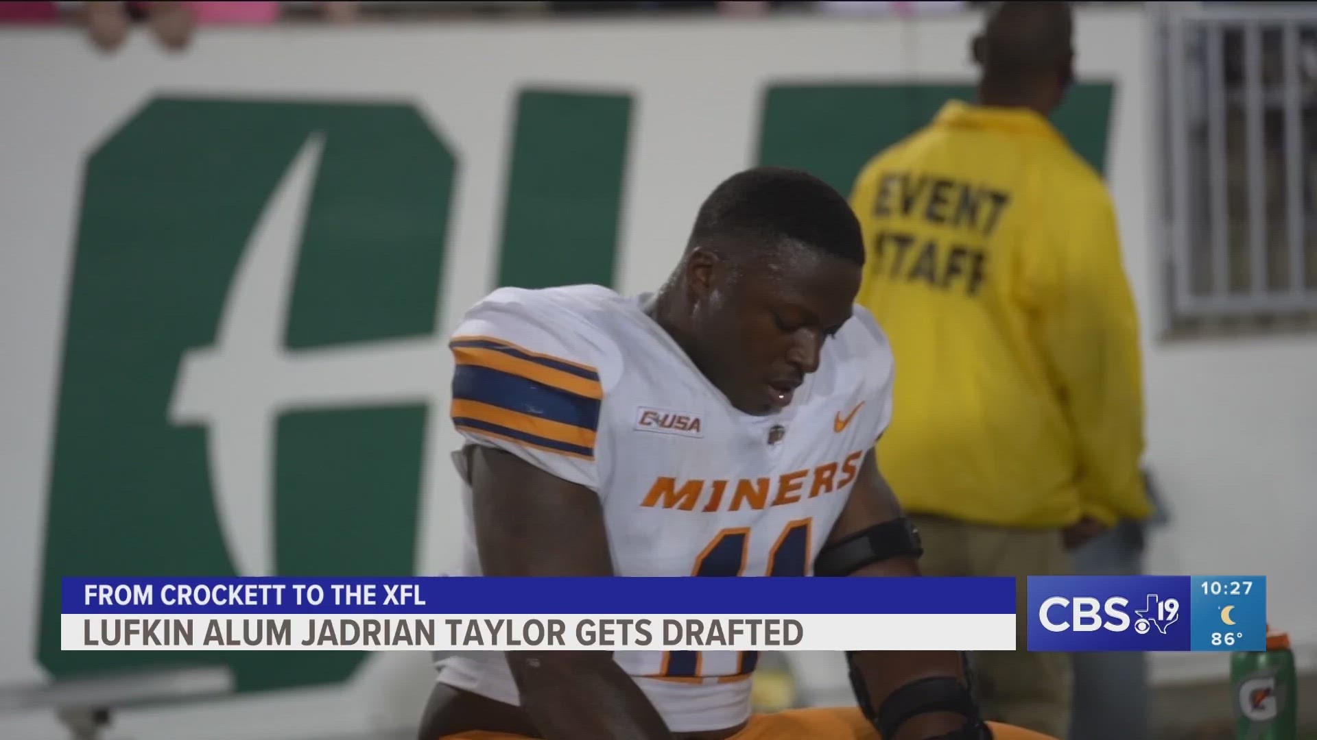Former Lufkin Panther Jadrian Taylor drafted to XFL | cbs19.tv