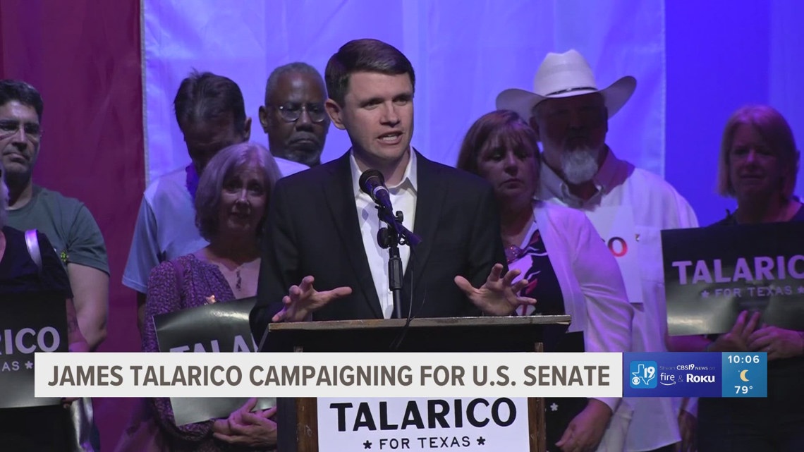 James Talarico visits East Texas in bid for US Senate | cbs19.tv