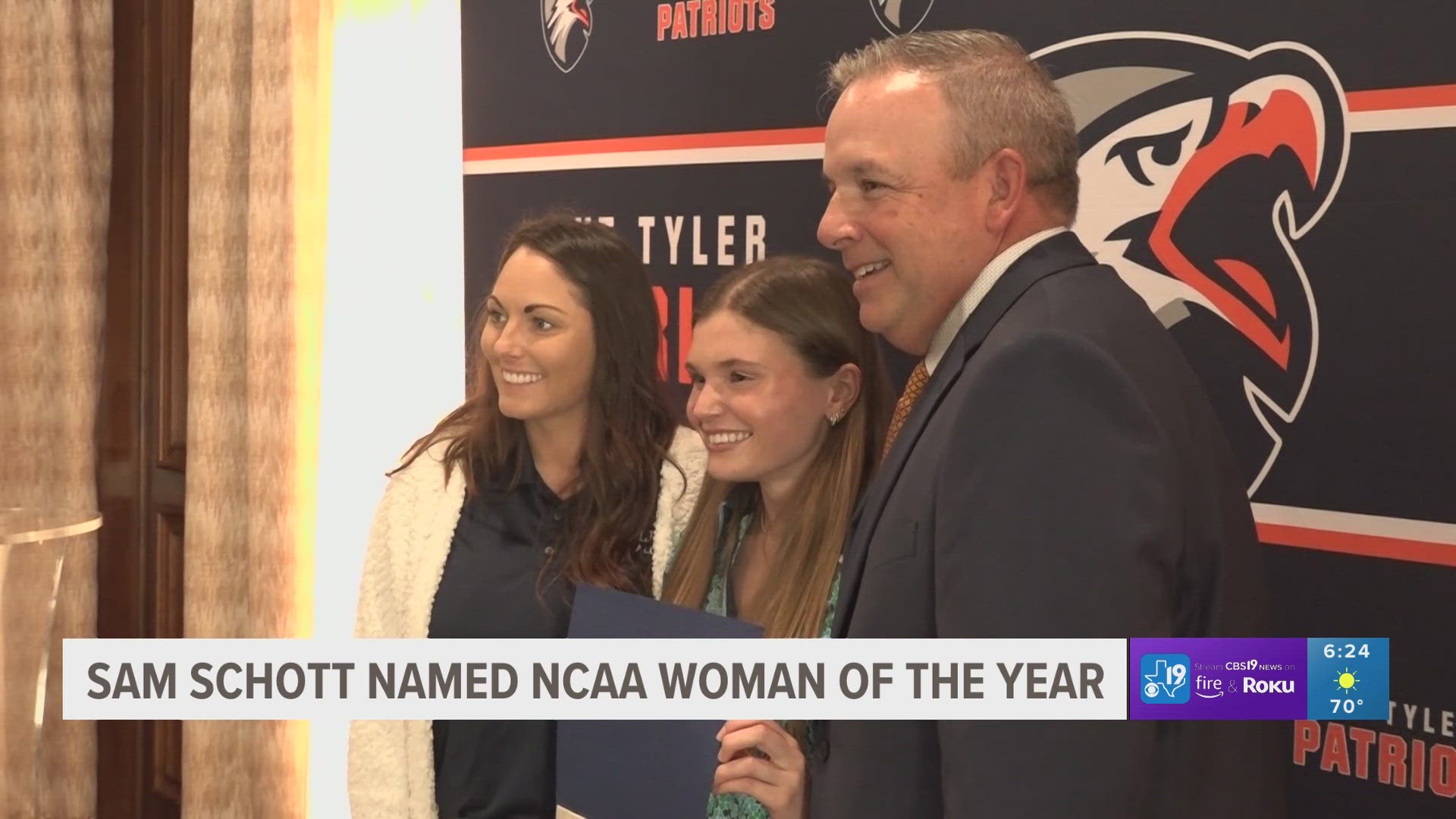 UT Tyler's Sam Schott named NCAA Woman of the Year | cbs19.tv